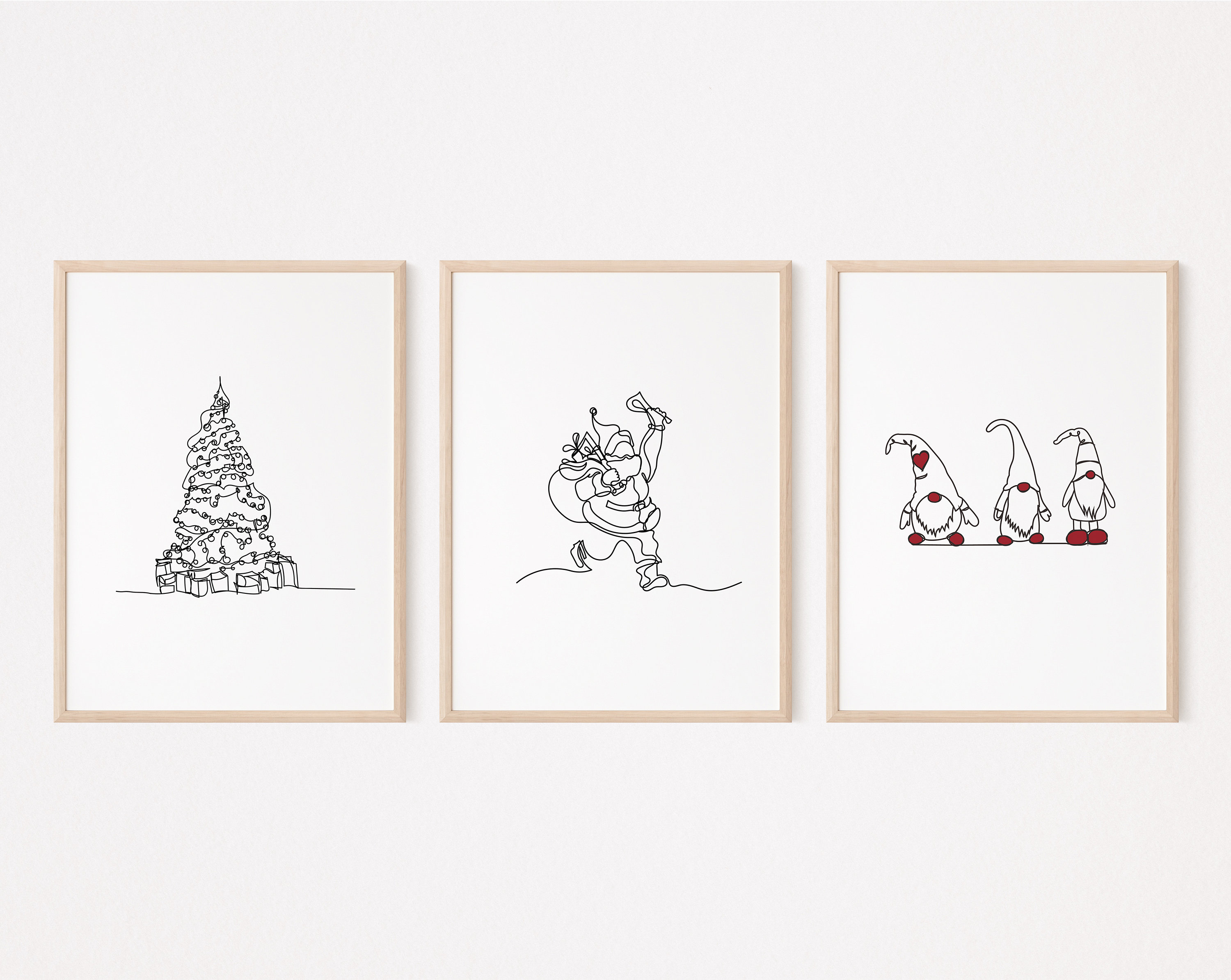 6 Christmas Posters/printable/santa Claus Print/wall Art/classroom ...