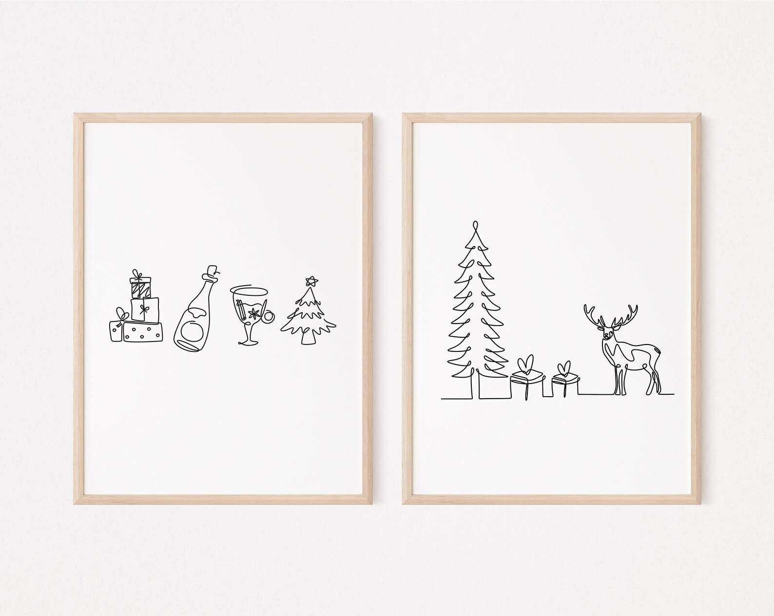 6 Christmas Posters/printable/santa Claus Print/wall Art/classroom ...