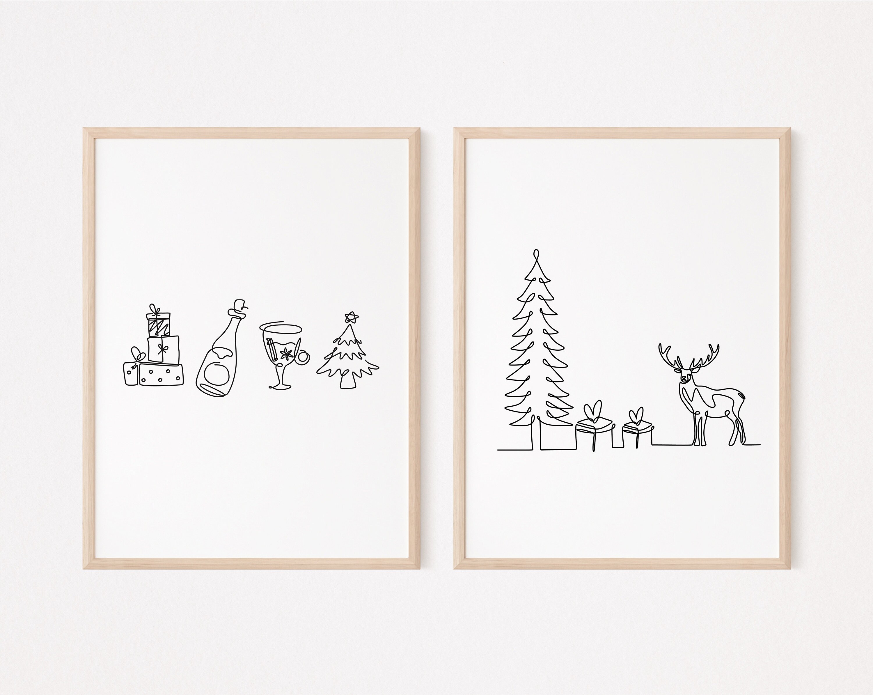 6 Christmas Posters/printable/santa Claus Print/wall Art/classroom ...