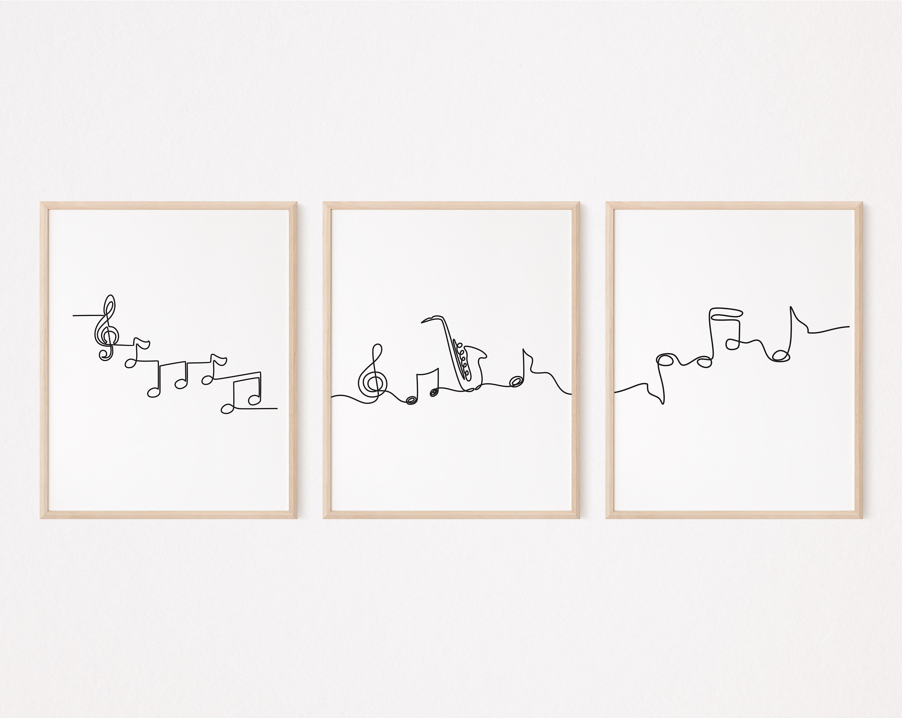 Music Notes Poster/musical Notes Wall Art/music Lover Printable ...