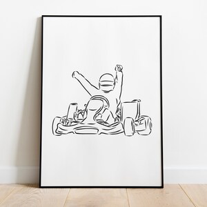 3 Karting Wall Art Print/kart Racing Poster/go Kart Printable Gift ...