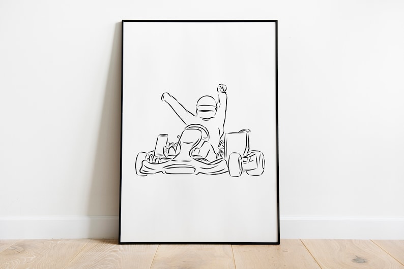 3 Karting Wall Art Print/kart Racing Poster/go Kart Printable - Etsy