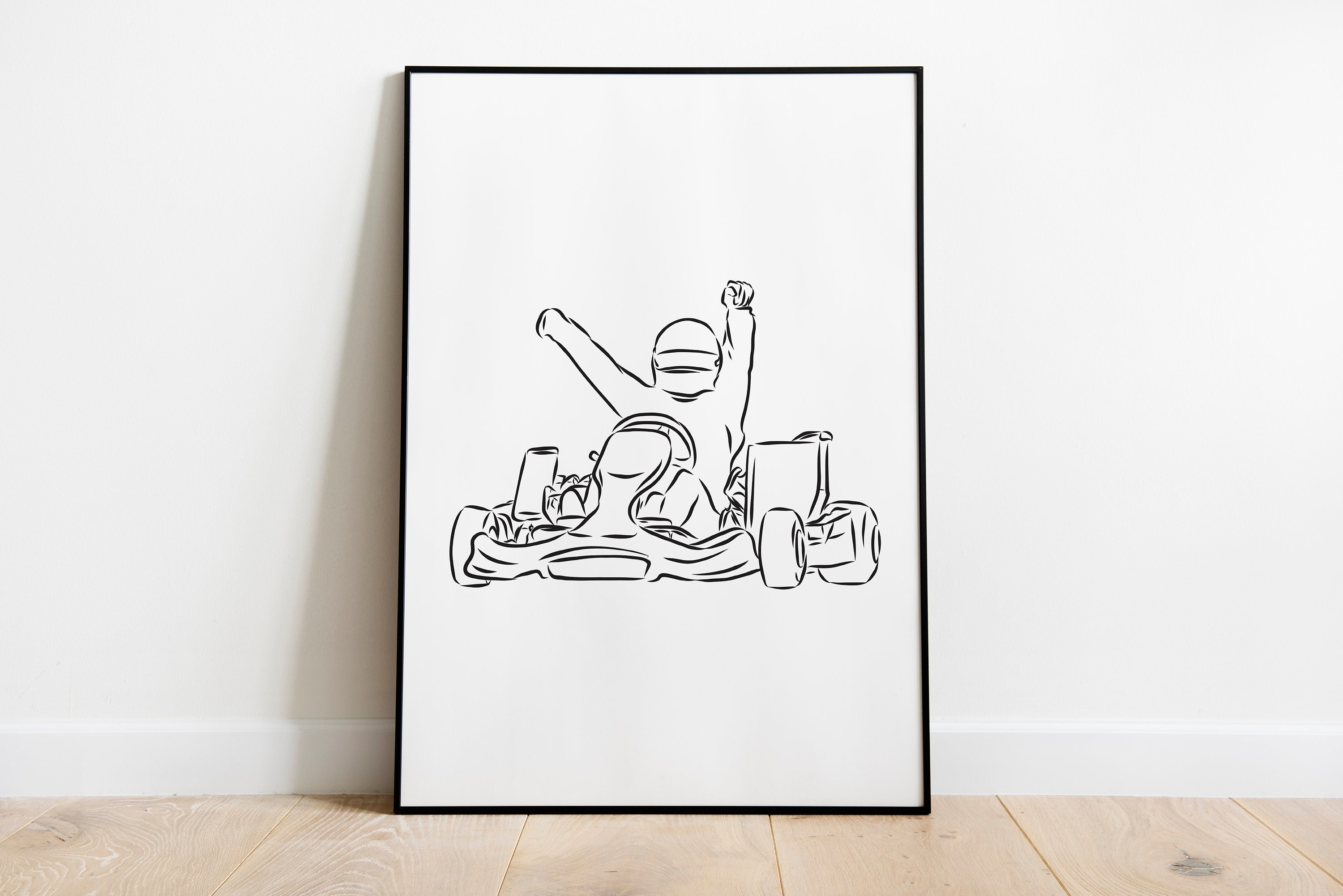3 Karting Wall Art Print/kart Racing Poster/go Kart Printable Gift ...
