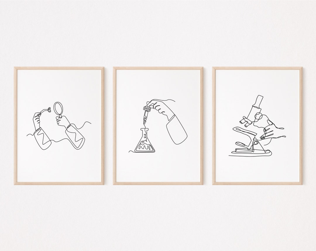 3 Laboratory Wall Art/experiment Posters/science Classroom Wall Decor ...
