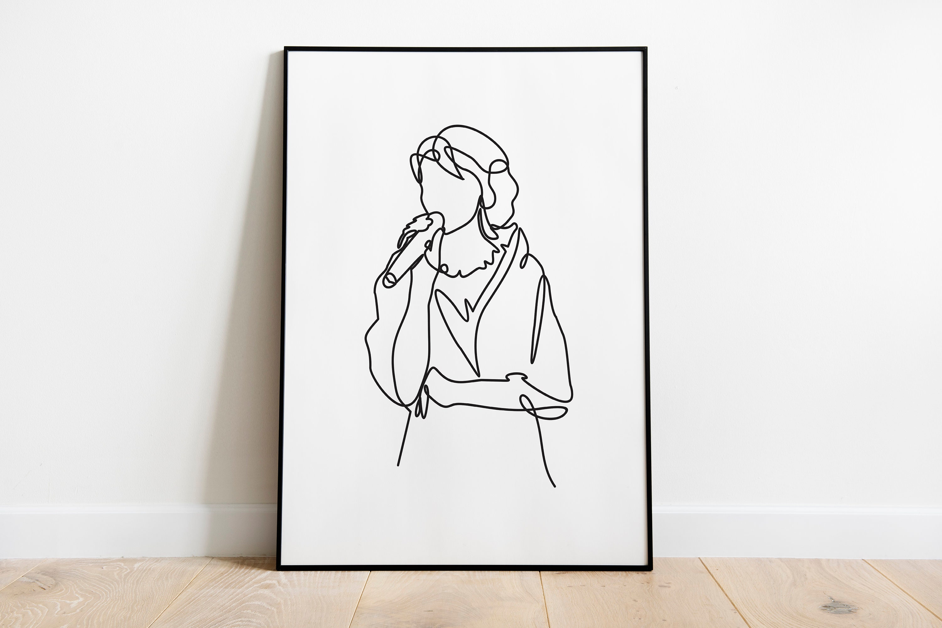 3 Lady Singer Posters/girl Singing Wall Art/woman Sing Print/printable ...