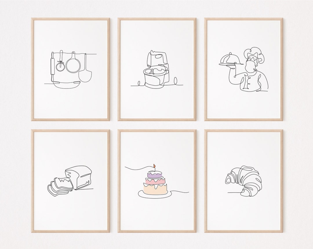 12 Bakery Wall Art/printable Poster/baking Print/kitchen Wall - Etsy