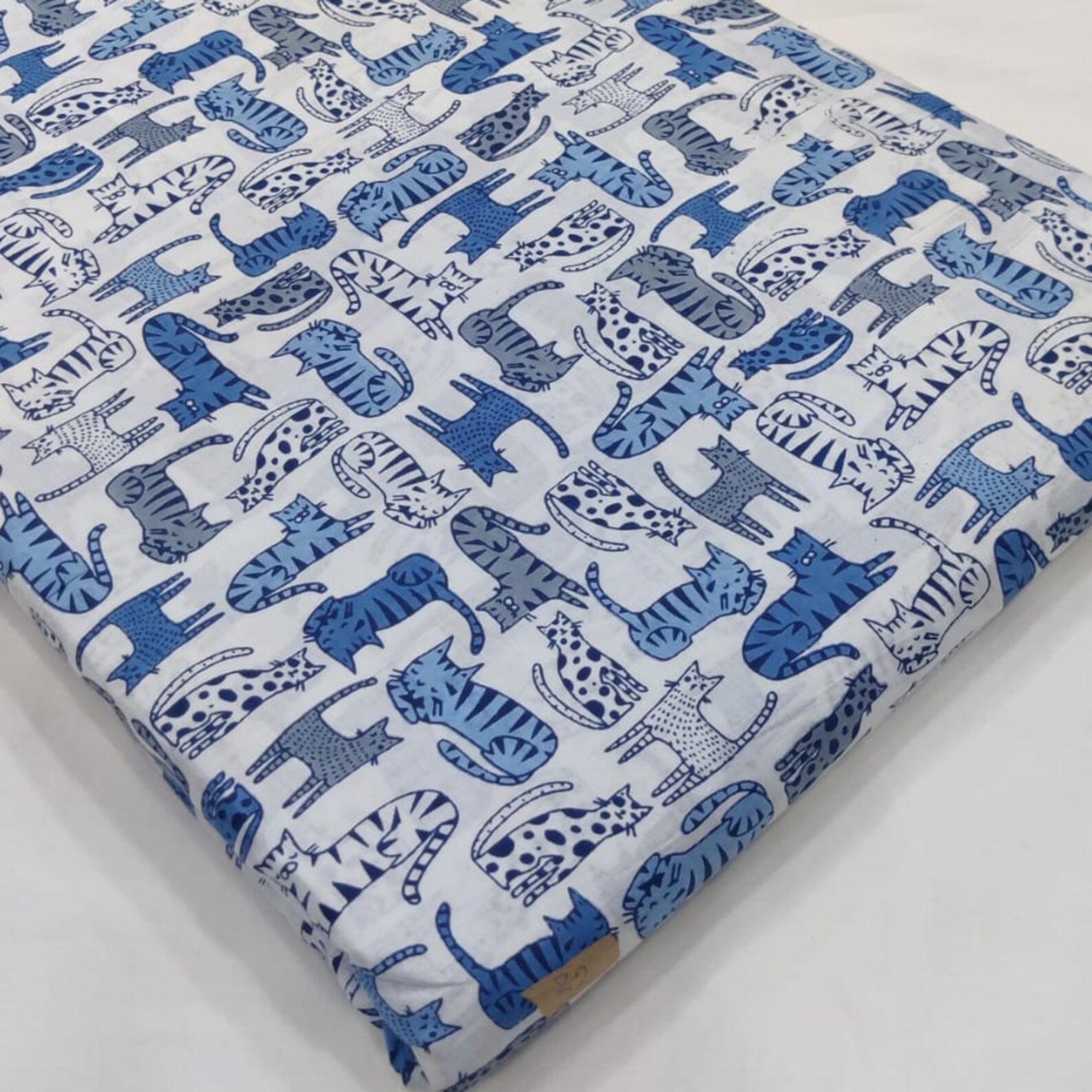 Playful Cats Cotton Fabric | Kitty Print Sewing Material | Cat Lovers ...