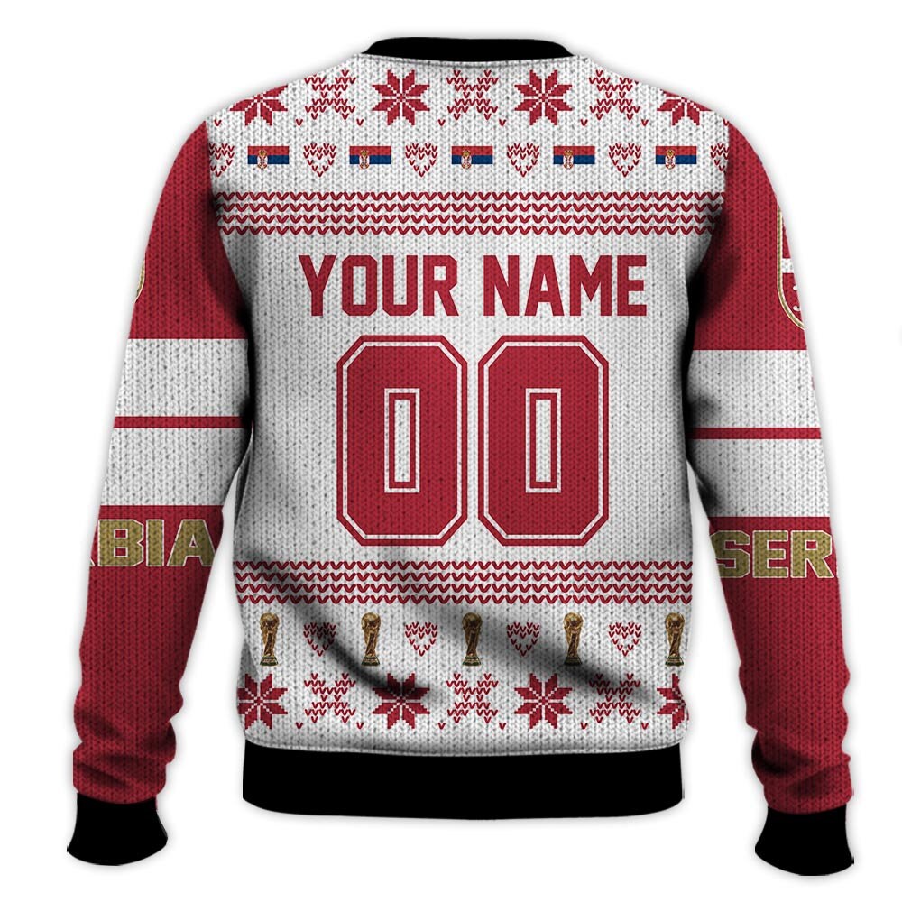 Serbia National Team, Personalized Custom Name Number, Qatar World Cup ...