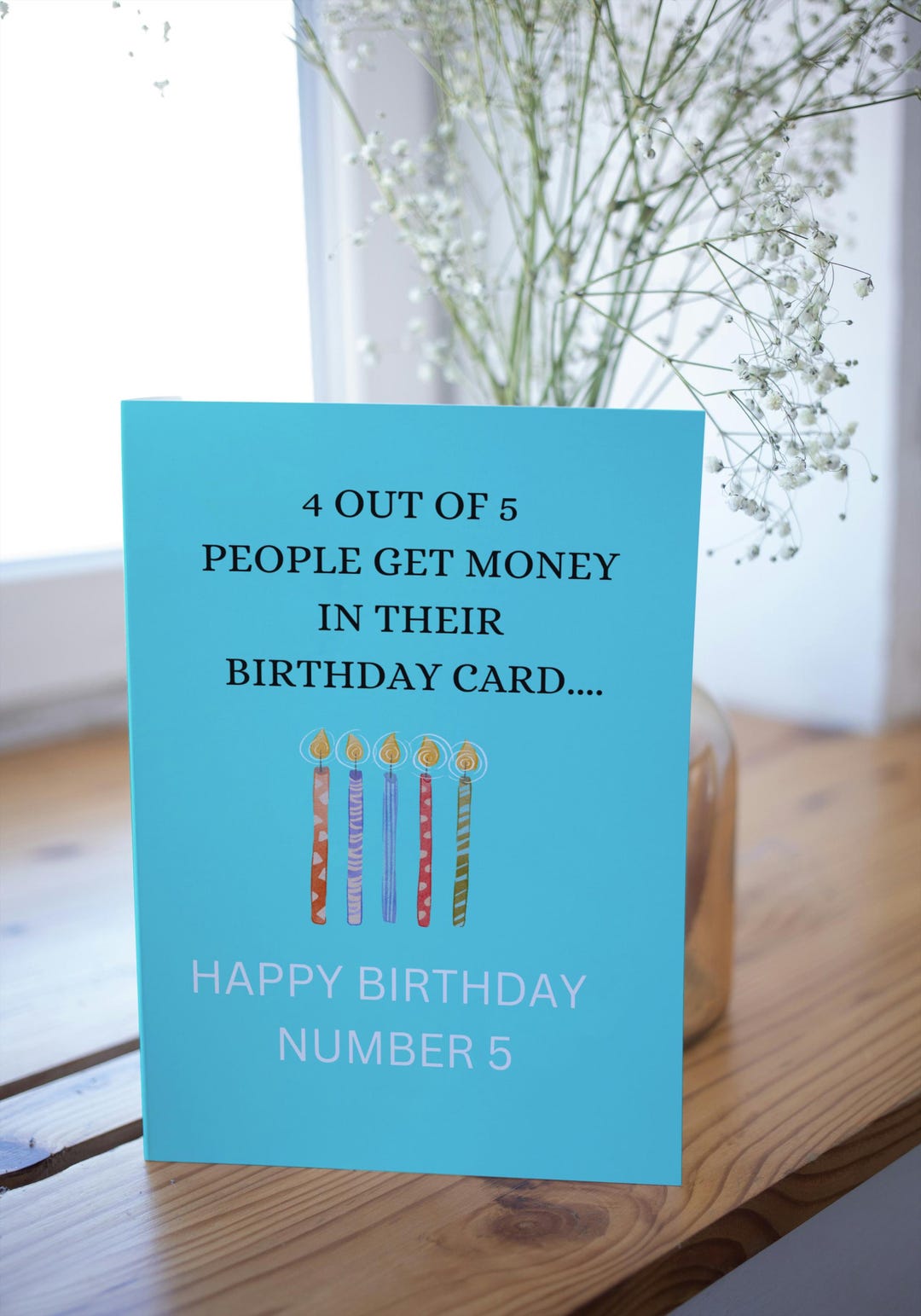 Printable Birthday Card, Funny, No Money in Card, Sarcasm - Etsy