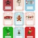 Funny Christmas Gift Tags Set | Festive Holiday Designs (instant ...