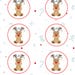 Happy Holidays Sticker, Digital Download, Cute Reindeer, Festive ...