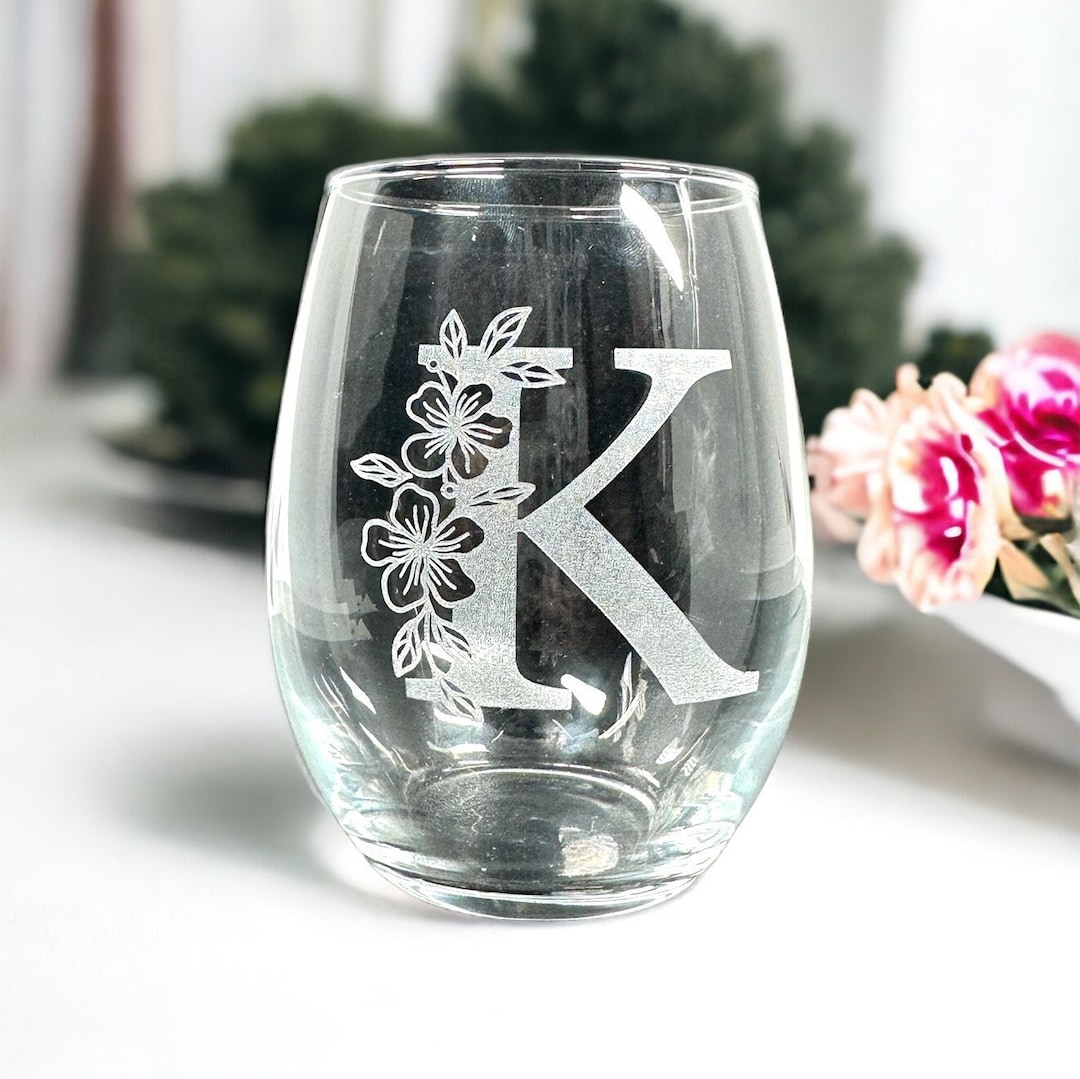 Custom Engraved Wine Glass Personalized Engraved Wine Glass Wedding ...