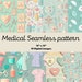 Seamless Pattern Medical Field, Scrapbook Paper, Digital Download ...