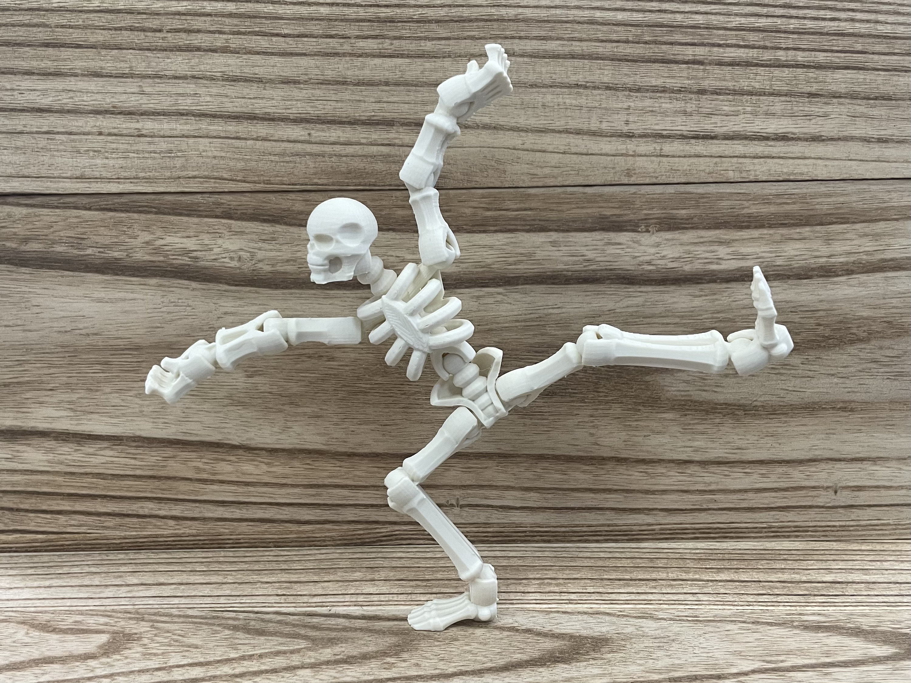 3D Printed Skeleton, Custom Color Poseable, Creepy Cute Skeleton - Etsy