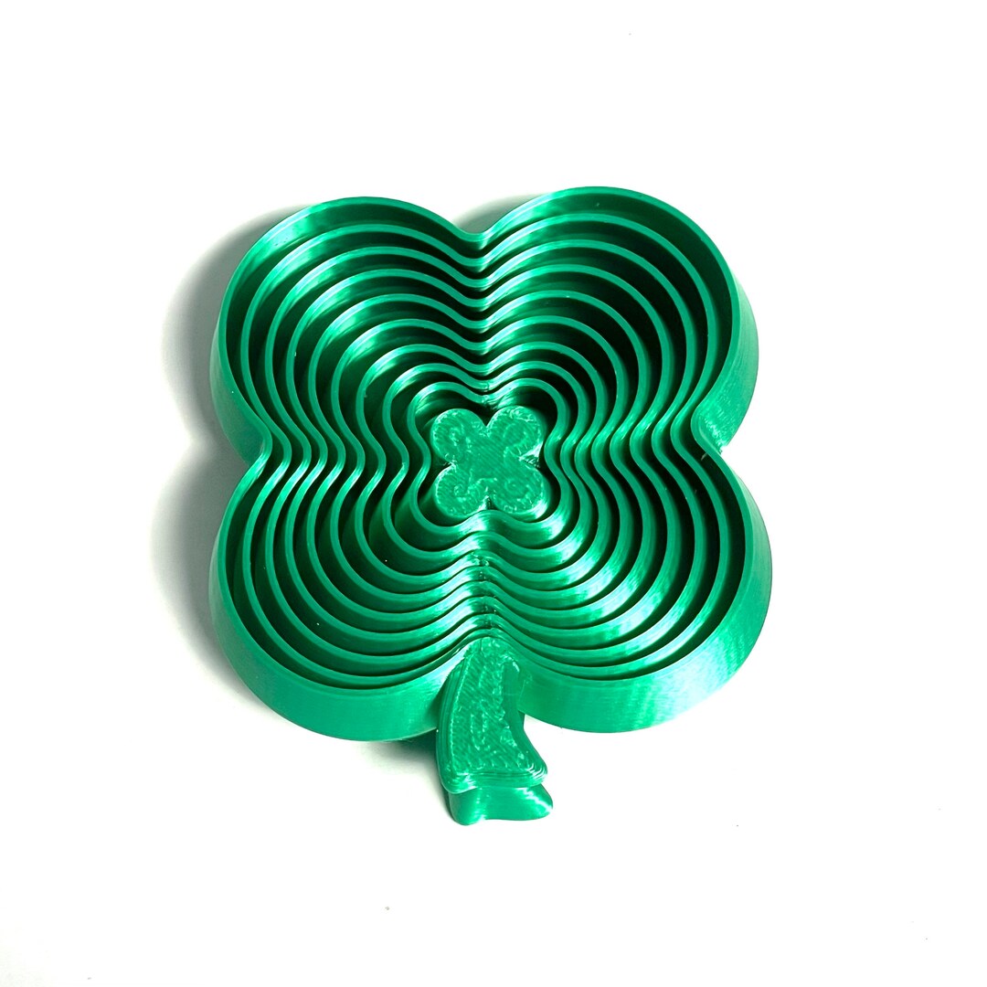 Fidget Toy Shamrock Clover, 3d Printed for Sensory Play, Adhd Fidget ...
