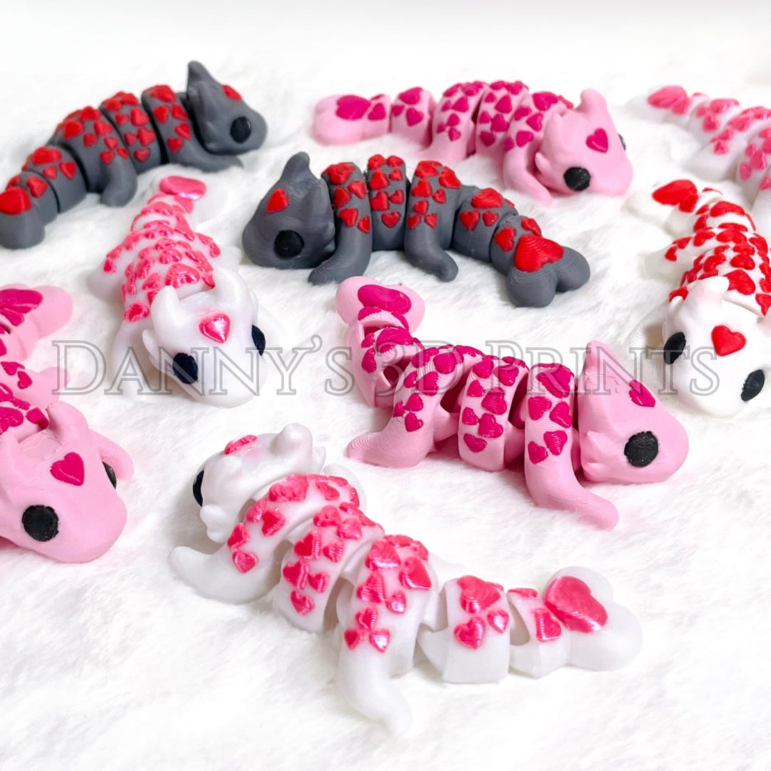 Party Pack Valentine’s Day Dragon Toy for School Classroom Gift ...