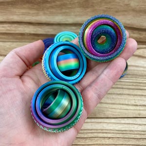 Fidget Variety 5-pack 3D Printed Flexible Sensory Toy Assortment | ADHD ...