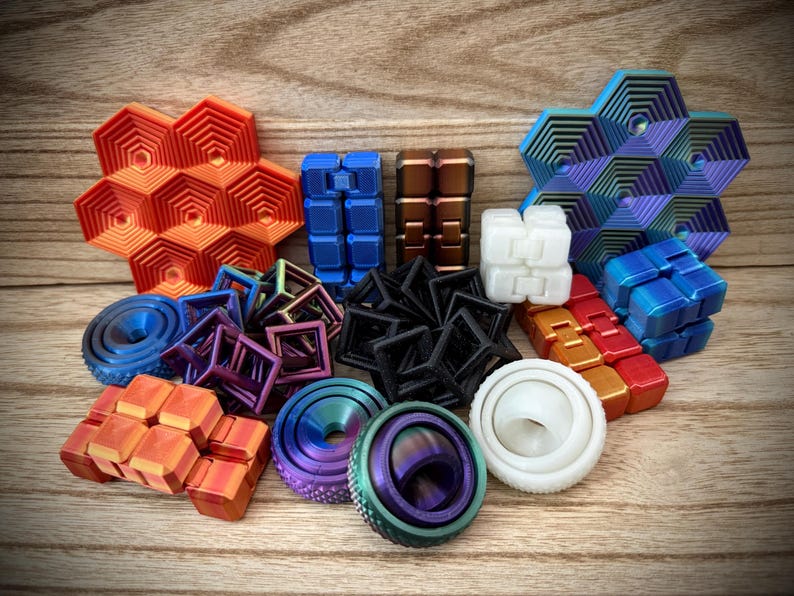 Mystery Fidget Variety Pack | 3D Printed Articulated Toy Assortment ...