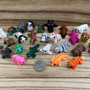 3D Mini Mix Variety Pack | Mini 3D Printed Animal Assortment | Includes ...