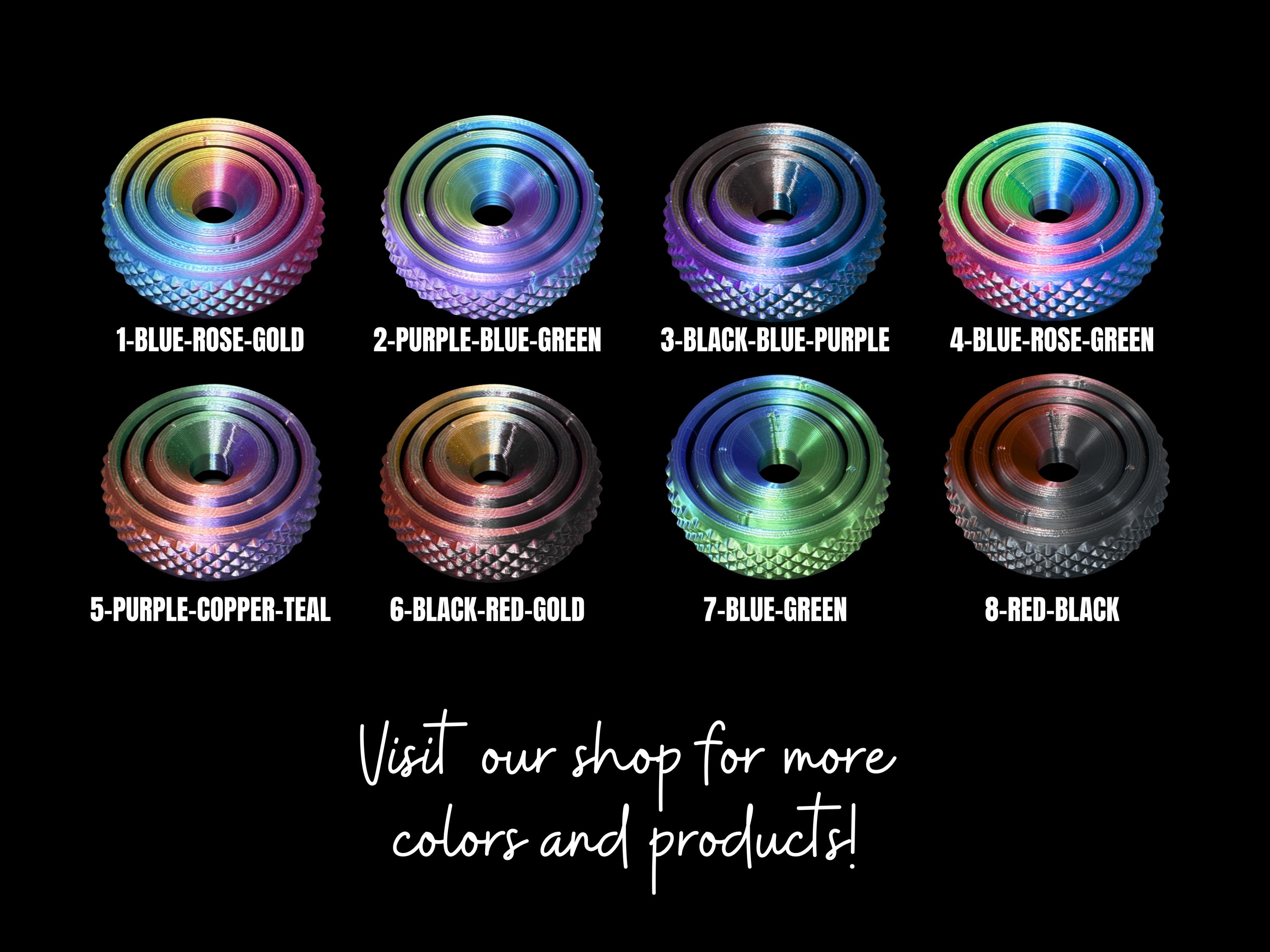 3D Printed Fidget Infinity Spiral Cone Vortex, Custom Colors - Etsy