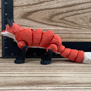 3D Printed Fox | Realistic Fox Figurine | Flexible Articulated Animal ...