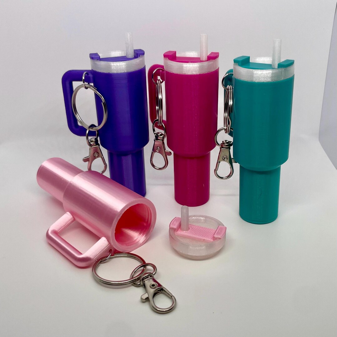 Mini Tumbler Keychain With Hidden Money or Chapstick Holder, Cute Tiny ...
