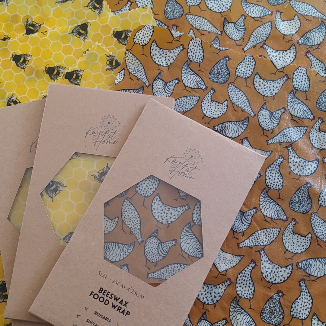 Beeswax Food Wraps - Handmade Traditional Non-toxic Natural Sustainable ...
