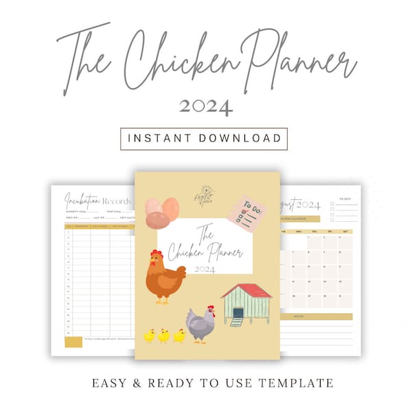 Printable Chicken Calendar - Etsy