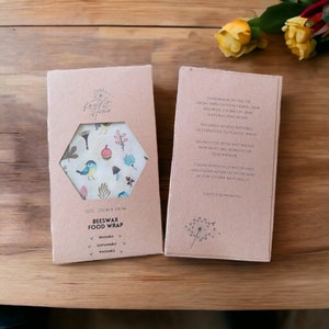 Beeswax Food Wraps - Handmade Traditional Non-toxic Natural Sustainable ...
