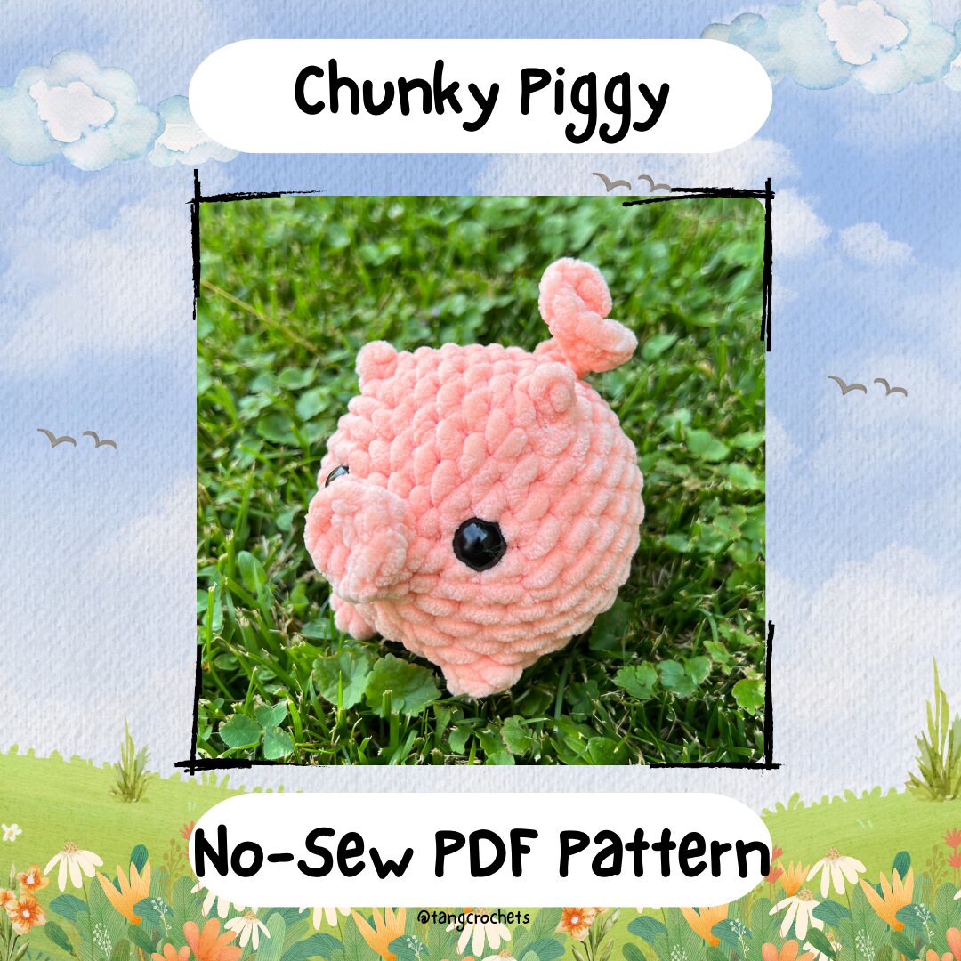 Chunky Piggy - PDF CROCHET PATTERN - Etsy