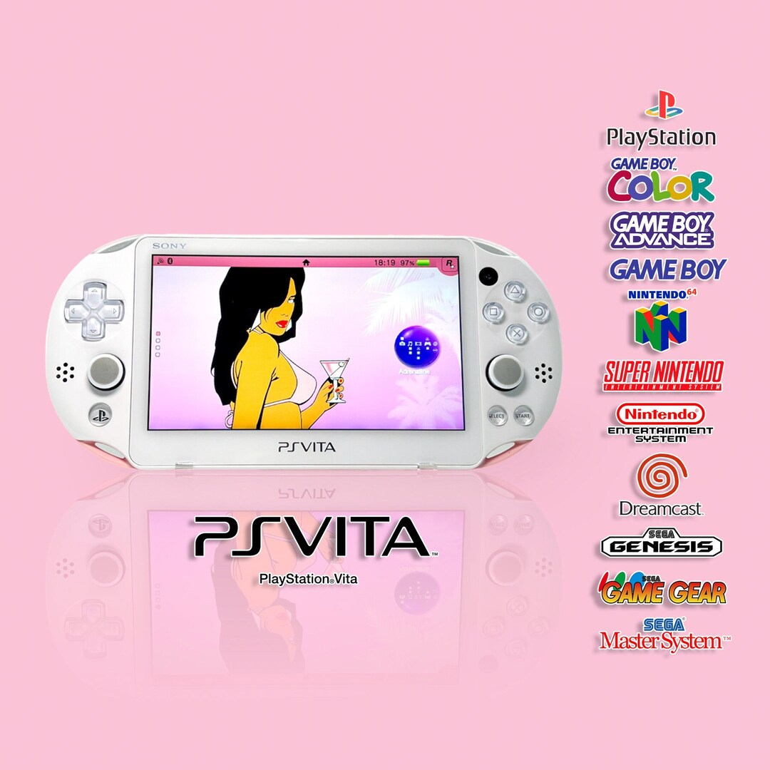 PS Vita 2000 light Pink Fully Loaded Retro Handheld Game Console Modded ...