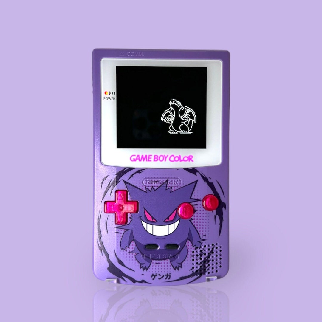 Custom Game Boy Color GBC XL IPS Screen Battery Mod Color Backlight ...