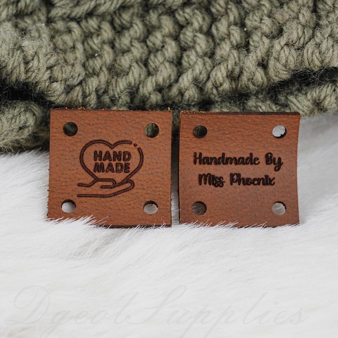 11 Inch Rectangular Leather Tags,custom Logo/text Leather Tags ...