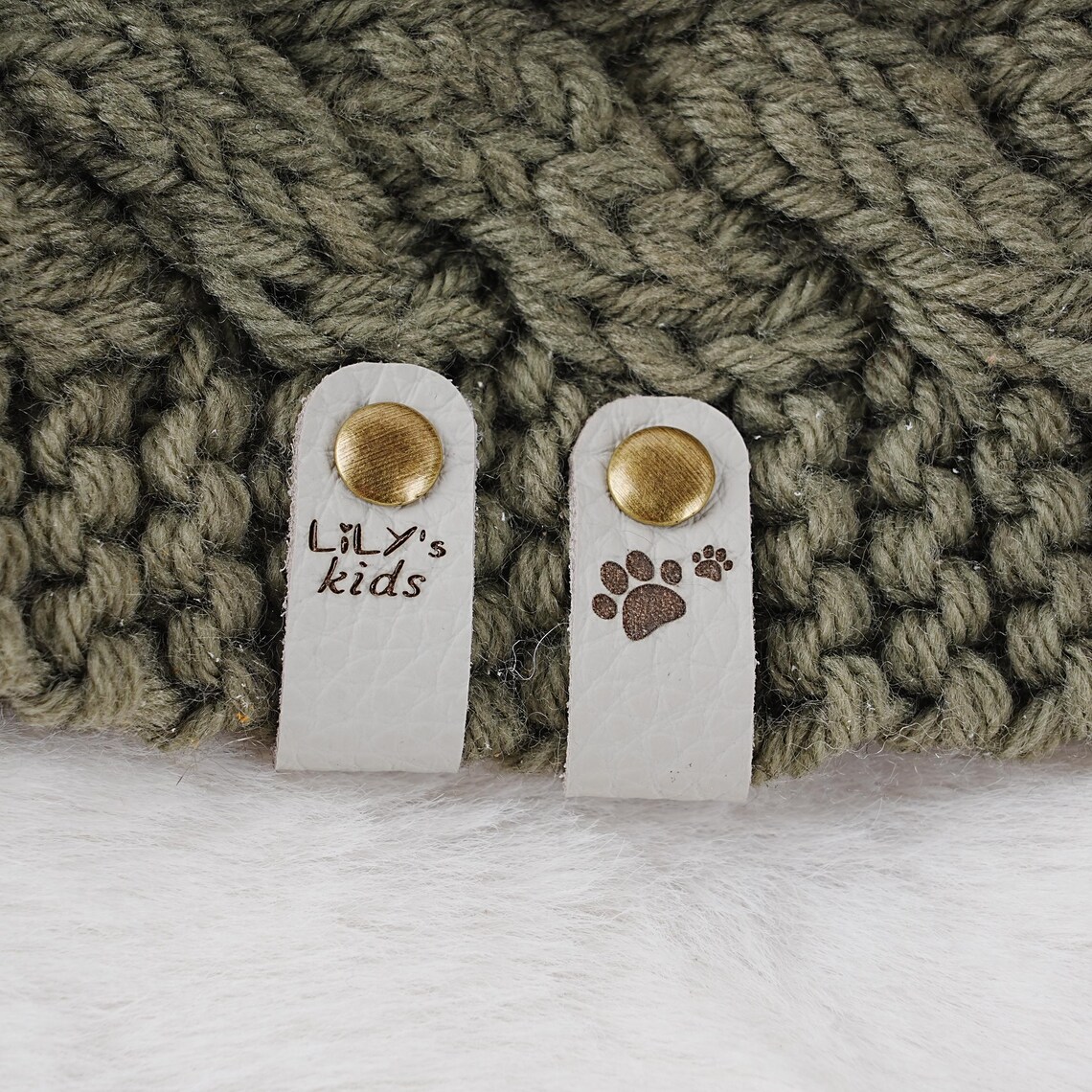 Custom Leather Tags for Knitted Items,personalized Leather Labels ...