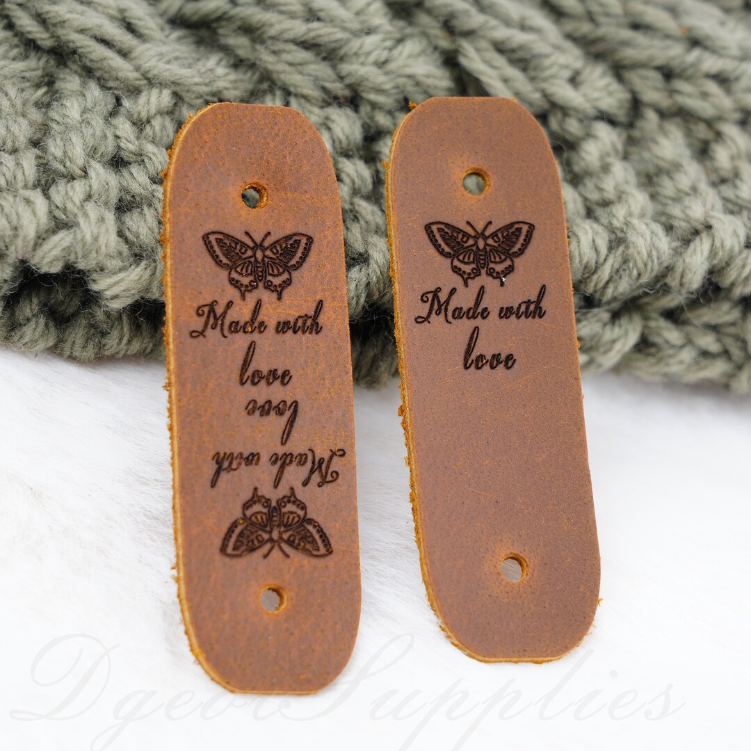 Custom Leather Label for Knit,personalized Leather Tag,leather Tag for ...