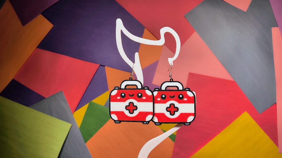 Cute Doctor Bag Earrings | Kawaii Nurse Earrings | Quirky Jewelry Gift ...