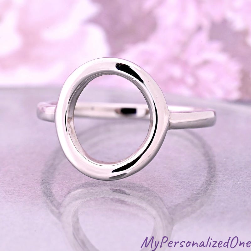 Silver Circle Ring - Etsy