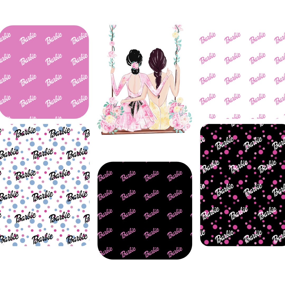 Barbi Digital Paper Movie Pattern Bundle Malibu Doll | Pink Girl ...