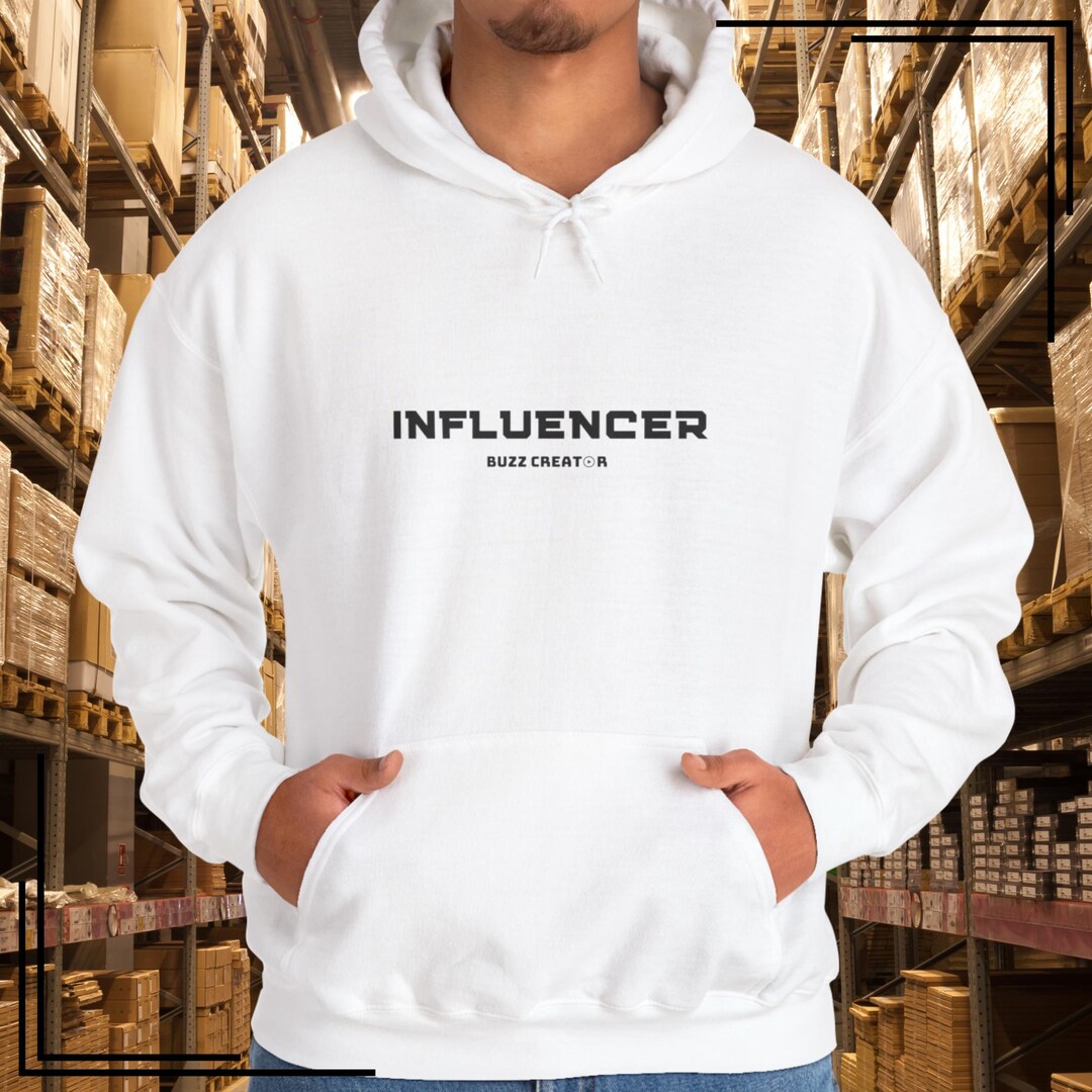 Influencer - Buzz Creator" Hoodie – Trendy Sweatshirt for Social Media ...