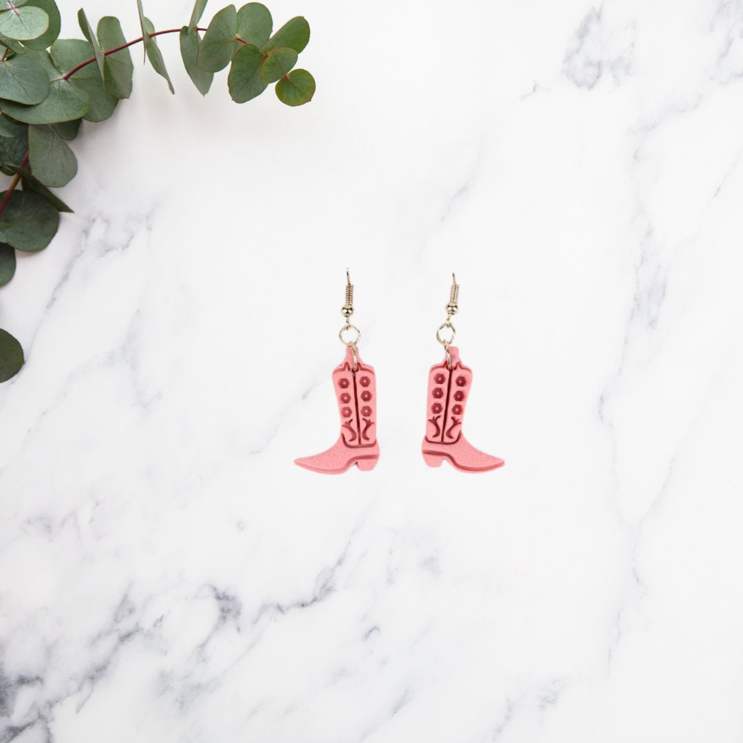 Western Cowboy Boot Clay Cutters Cowgirl Boot Polymer Clay - Etsy