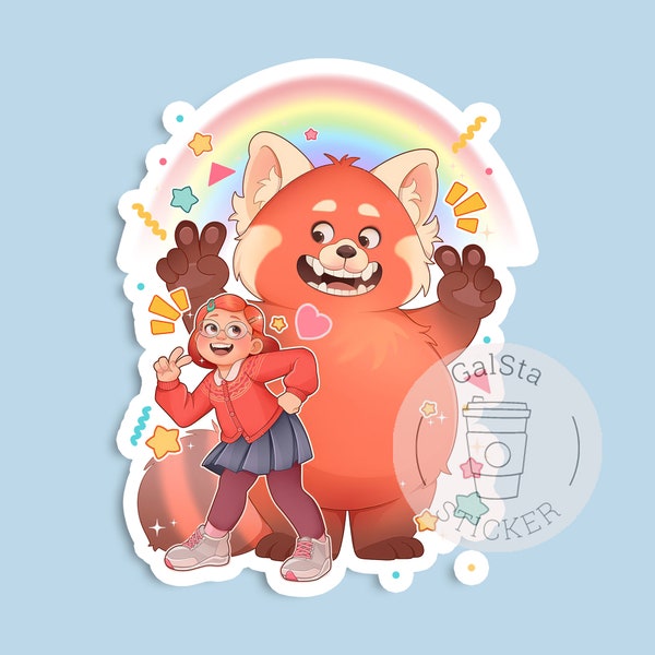 Turning Red Stickers - Etsy