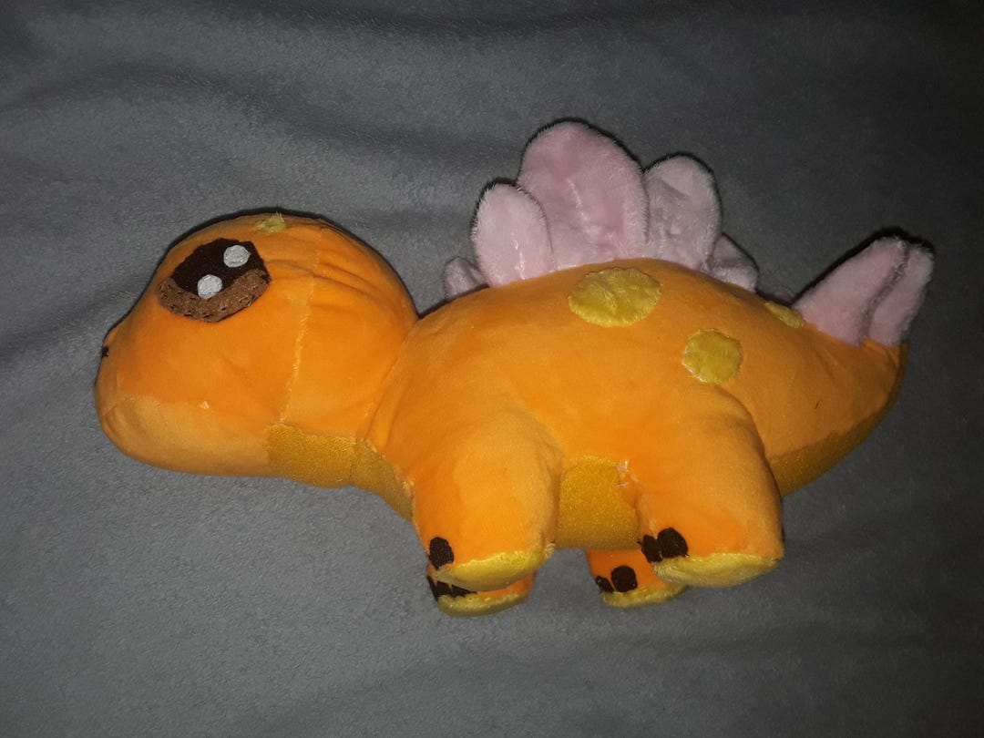 Orange, Yellow and Pink Stegosaurus, Dinosaur 14 Inch Plush - Etsy