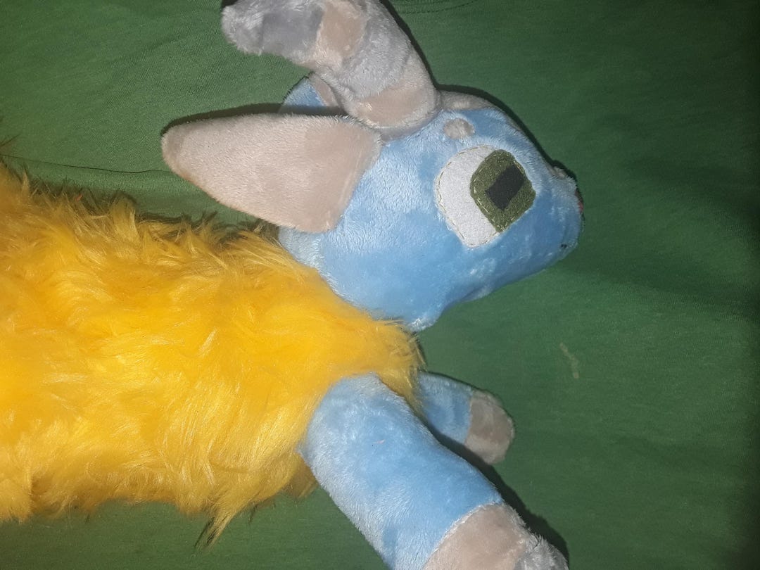 Blue and Yellow 16 Inch Goat Plushie - Etsy