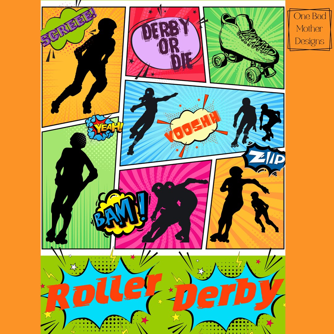 Retro Roller Derby Puzzle, Comic Book Jigsaw, Gift for Skater, Derby or ...