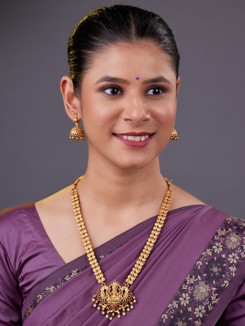 Antique Gold Necklace/south Indian Jewelry/temple Jewelry/guttapusalu ...