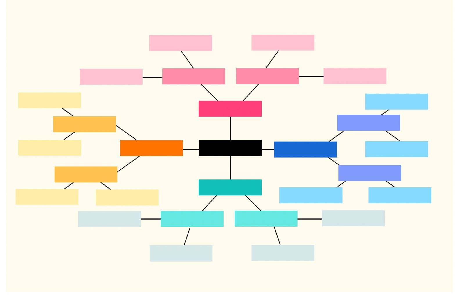 Organizational Chart Relations Chart Connections Diagram Colorful & Fun ...