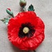 Fabulous Flower Brooch passionate Poppy. Present for Her. Unisex Gift ...