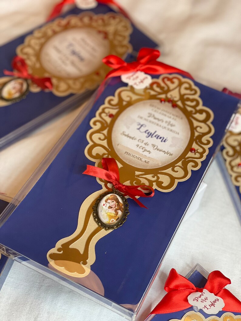 Princess Bella's Mirror Invitation - Etsy