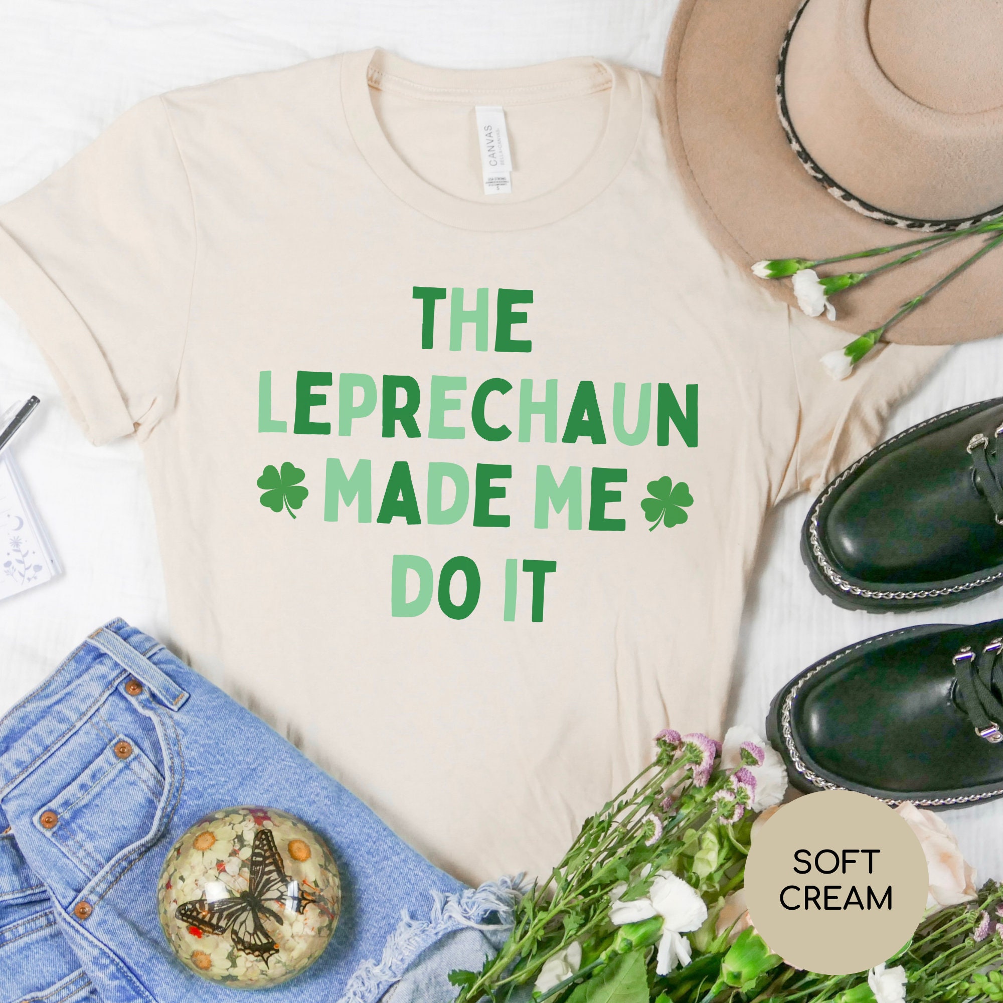 The Leprechaun Made Me Do It St Patricks Day Tshirt for St Paddys Funny ...