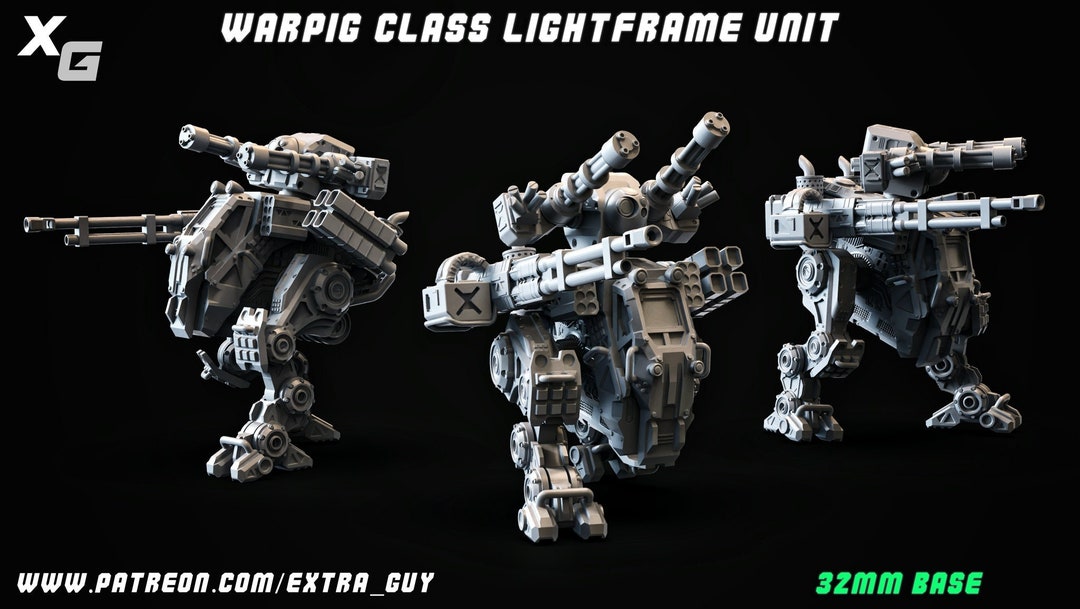 Warpig Class Light Frame Mech battletech, Mechwarrior, Mech, Scifi ...